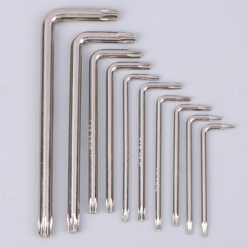 Tools T6 T7 T8 T9 T10 T15 T20 T25 T30 T40 Six Lobe Torx Head Tamper ...