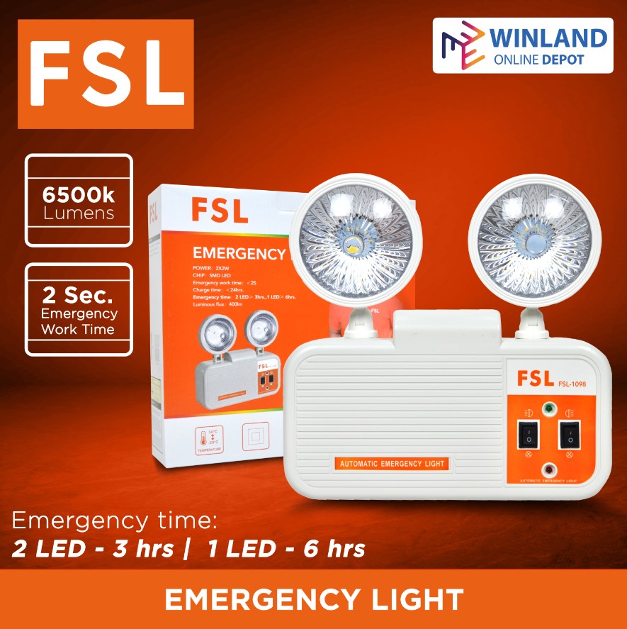 FSL by Winland Emergency Lamp Flashlight | Emergency Light FSL-1098 ...