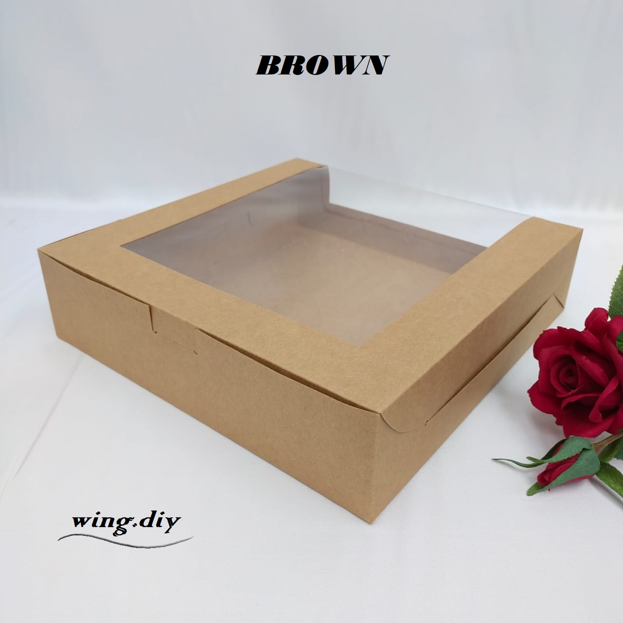 L SHAPE WINDOW PAPER BOX / GIFT BOX / CAKE BOX / DESSERT BOX / TALAM ...