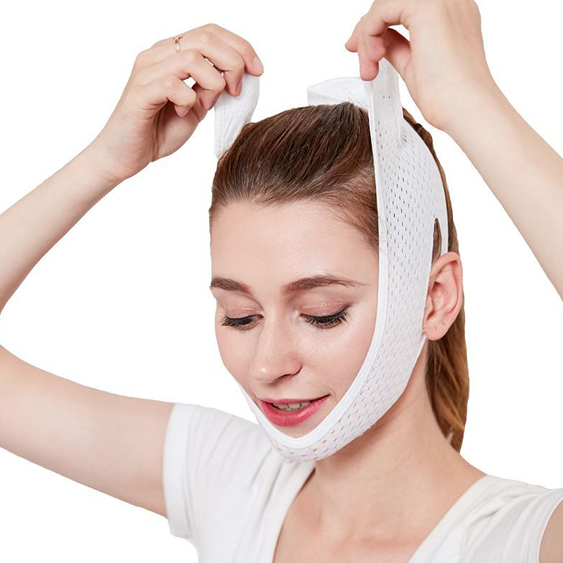 Breathable V Face Cheek Lift Up Band Face Thin Mask Reduce Double Chin ...