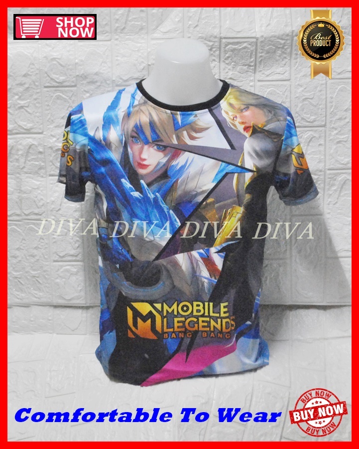 DIVA Inspired Anime T-SHIRT Slik Stretchable Mobile Legends And One ...