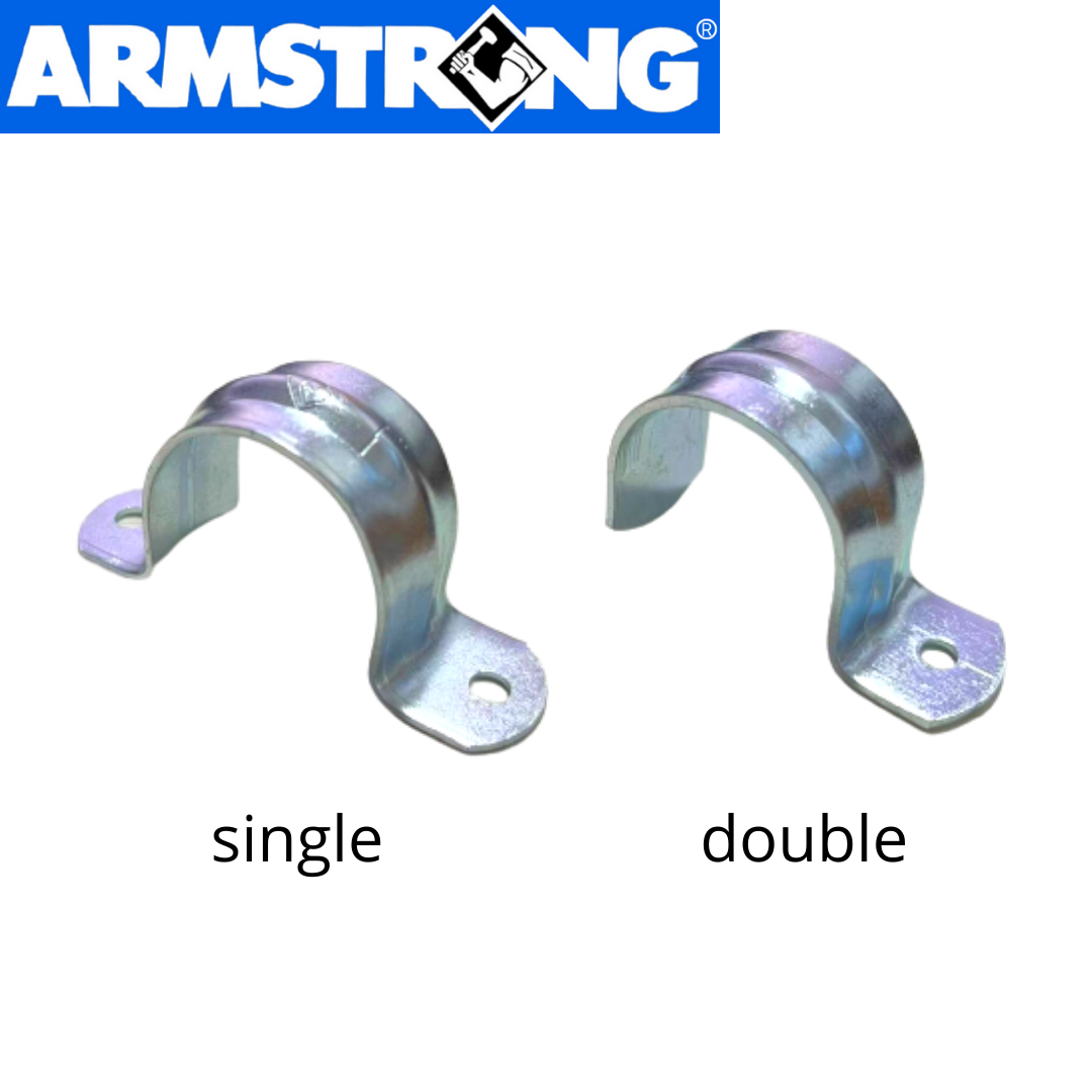ARMSTRONG METAL CLAMP SINGLE / DOUBLEConduit Metal Clamp 1/2" , 3/4 ...