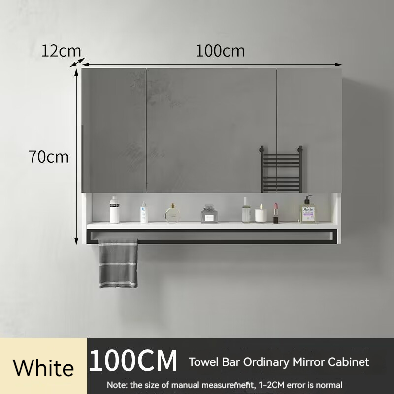 Smart Mirror Cabinet Bathroom Wall -mounted Intelligent Led Light Anti ...