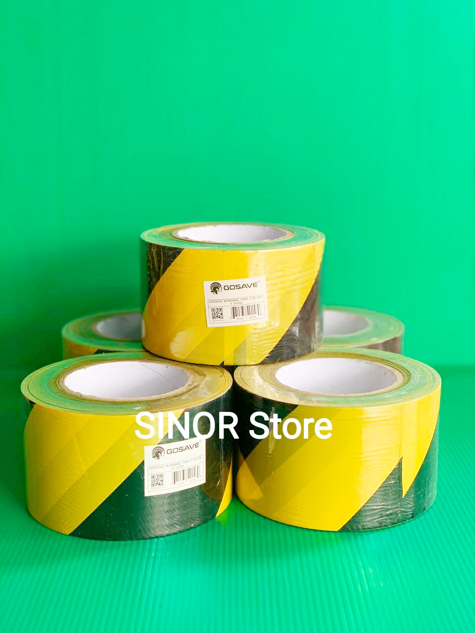 Police Line 3 Inch x 300 Mtr Hitam Kuning. Garis Polisi. Garis Proyek ...