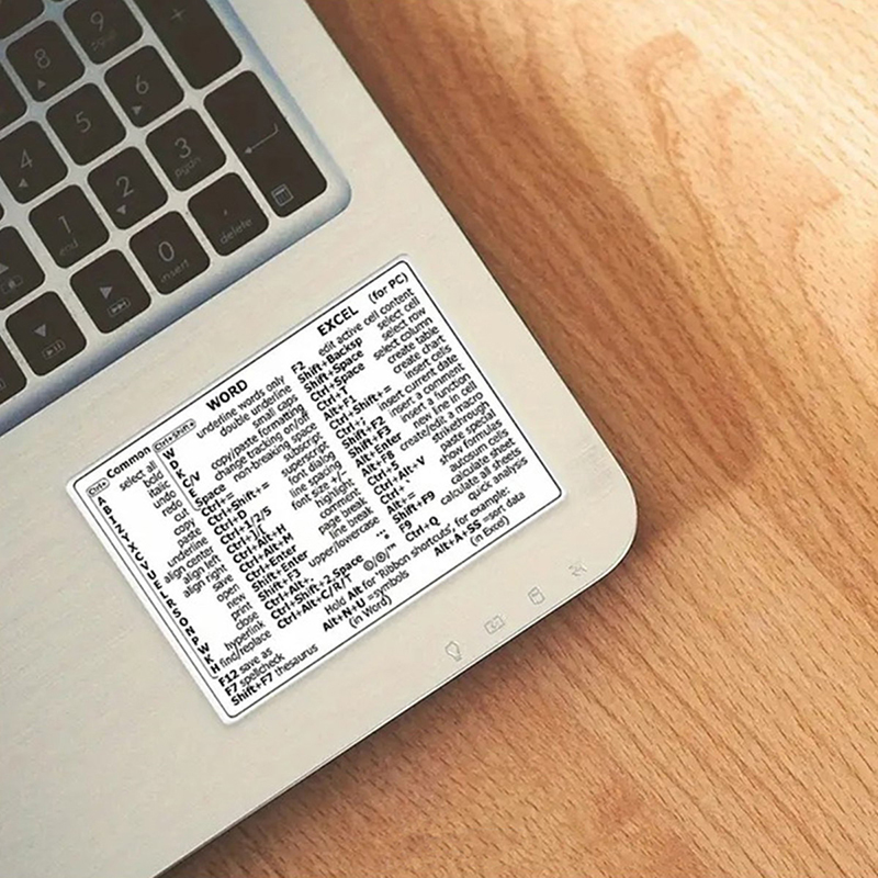 5Pcs Windows/Word Reference Keyboard Computer Shortcut Sticker Adhesive ...