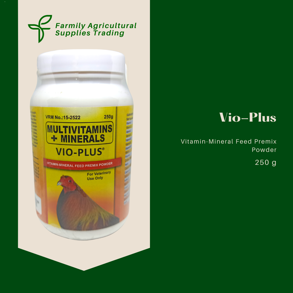 Vio-Plus Vitamin-Mineral Feed Premix Powder 250g | Lazada PH