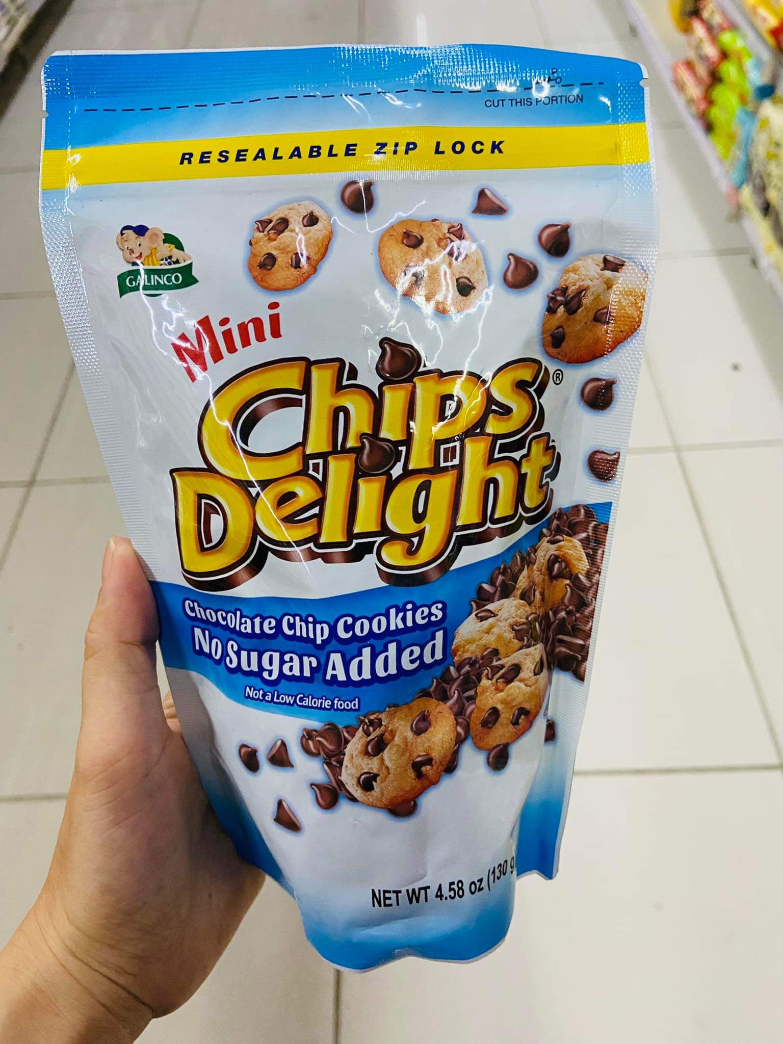 Mini Chips Delight Choco Cookies No Sugar Added 130g / 120g ️ ...