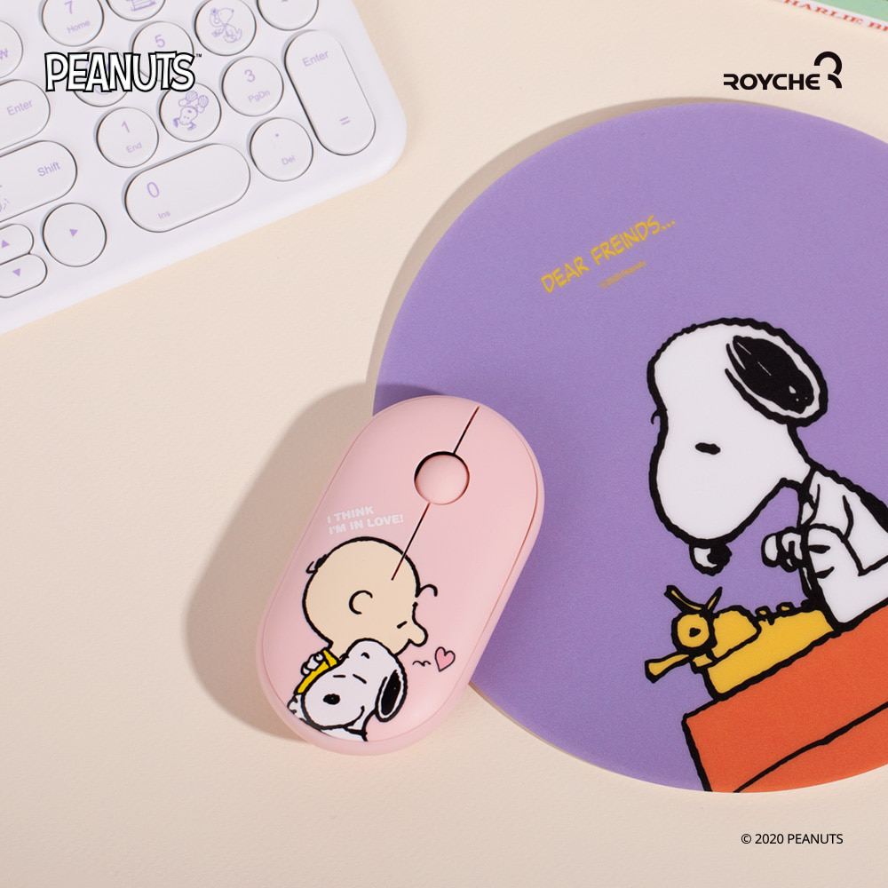 ROYCHE x Peanuts Snoopy Silent Wireless Bluetooth Mouse 2.4GHz / Mouse ...