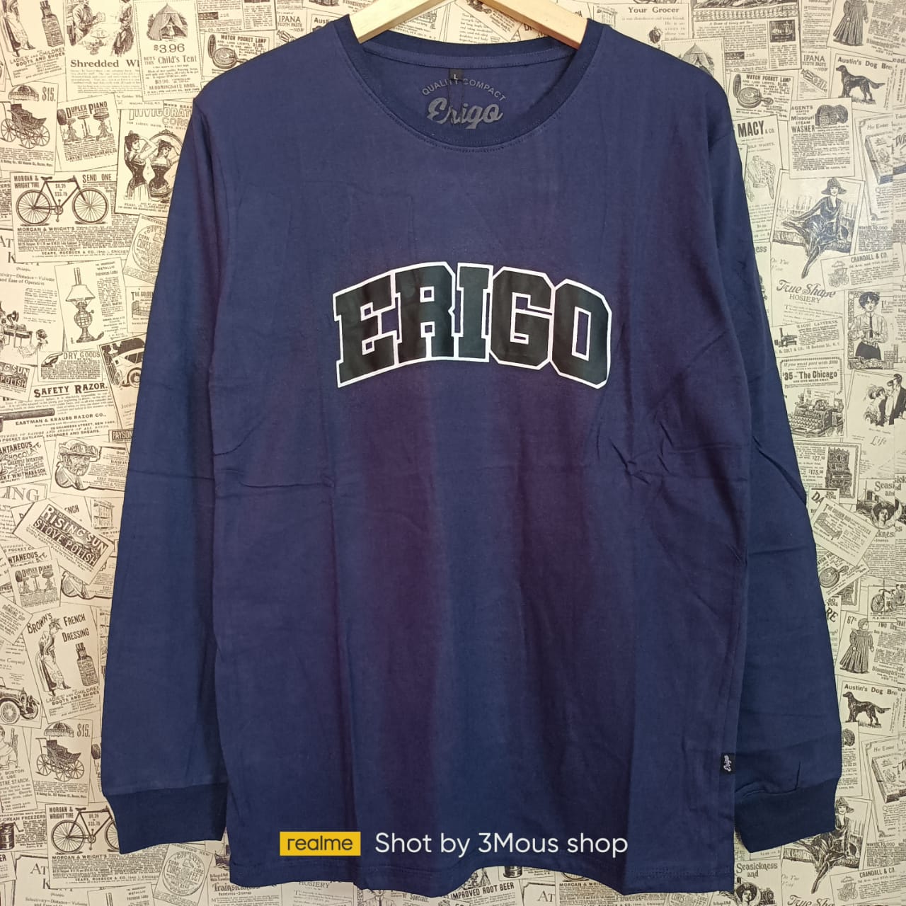 Kaos Erigo Lengan Panjang Pria / Baju Erigo Free Sticker / Baju Distro ...