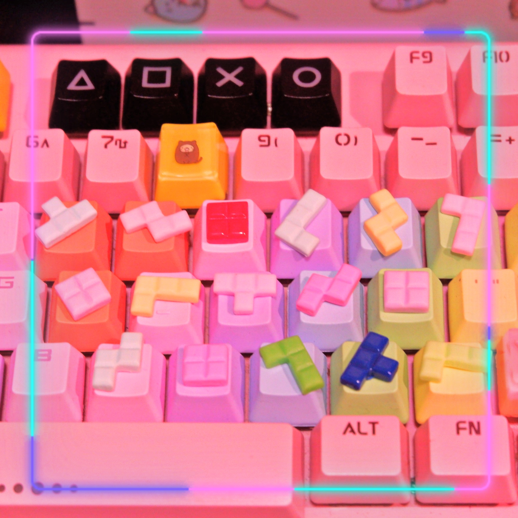 Tetris Tile Artisan Kawaii Keycaps for Mechanical Keyboard | Lazada PH