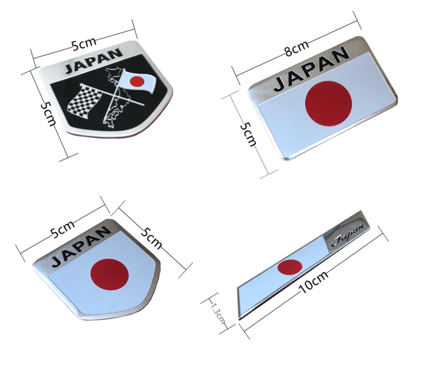 【High Cost-Performance】 Car Styling 3D Metal Japanese Flag Emblem Badge ...