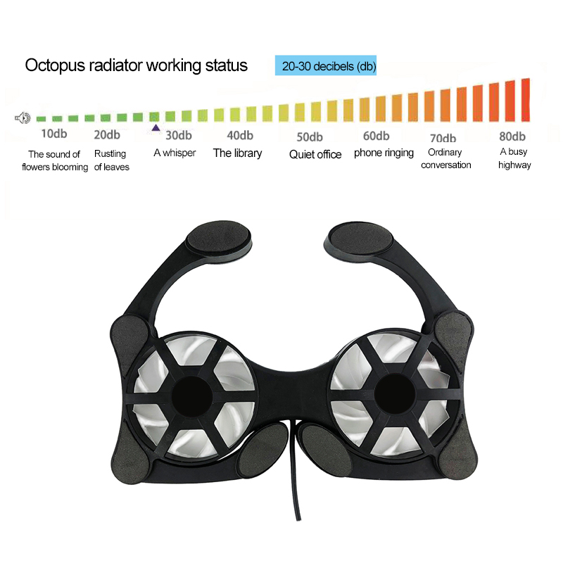 【New arrival】Laptop Cooler Foldable USB Laptop Cooling Pad With Double ...