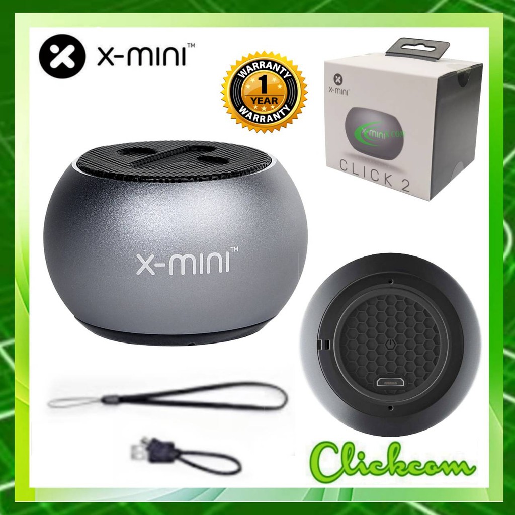 ลำโพง X-Mini CLICK 2 Ultra Portable Bluetooth Speaker ขนาดเล็กพกพาสะดวก ...