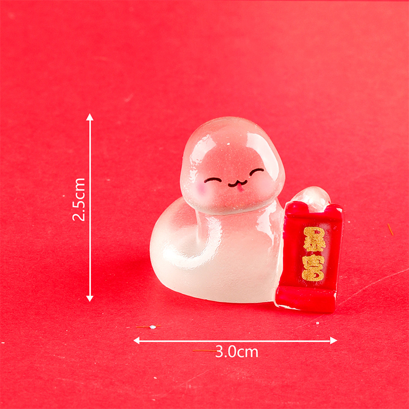1PC Micro Landscape Mini Luminous Snake Figurines Desk Decoration ...