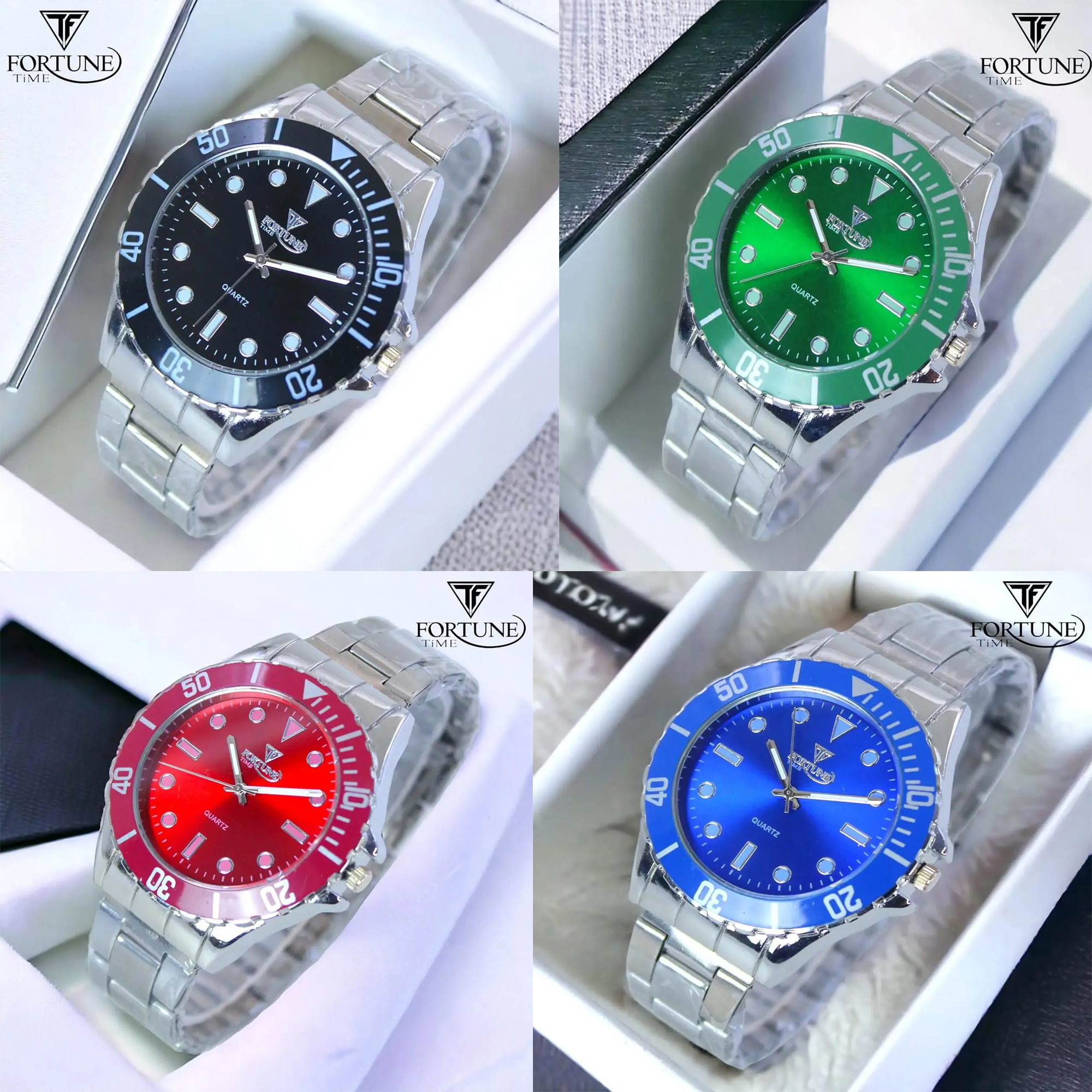 Men Fashion Simple Ghost Water Watches Stainless Steel Mesh Strap ...