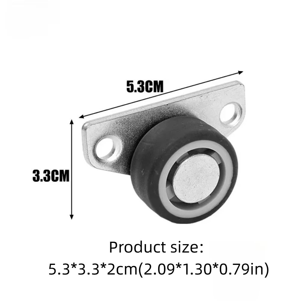 Directional Cartwheels Silent Mini Side Mount Caster Rubber Pulley Side ...