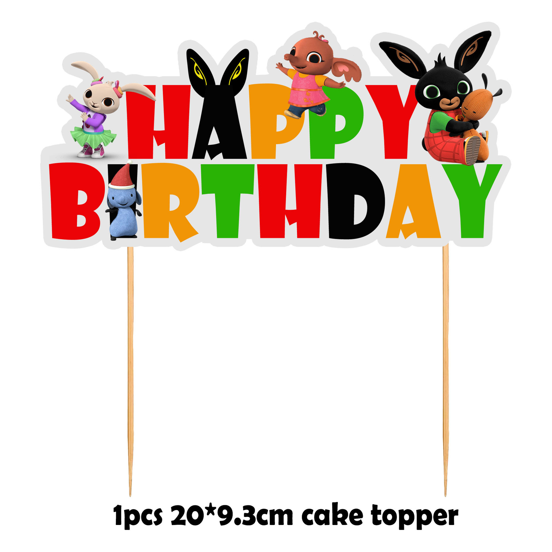 Bing Birthday Kids Bunny Party Supplies Decor Balloon Banner Prop ...