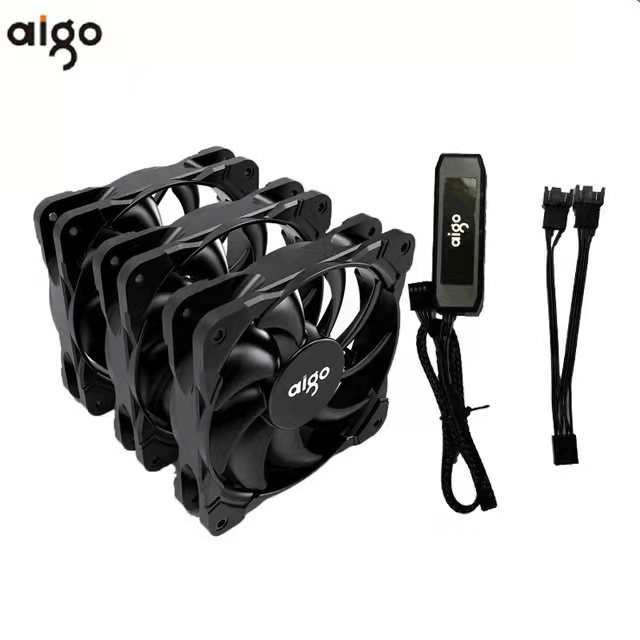 Aigo Fan Case 120mm T3 Cooling Fans PWM 4PIN Quiet Computer Case Fan ...