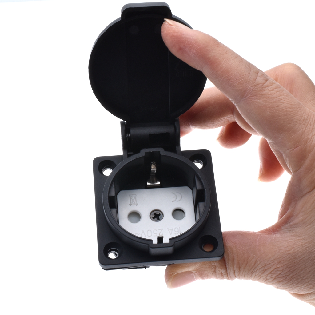【LuxeGlow】Schuko CEE7 Waterproof IP54 Industrial AC Electrical Power ...