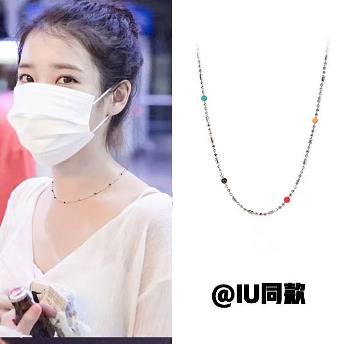 Style Niche Design Exquisite Collarbone Chain Korean Star IU Same Style ...