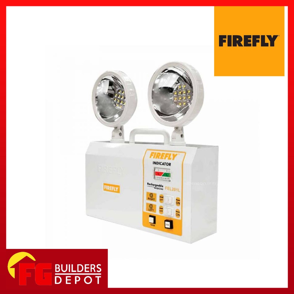 FIREFLY RECHARGEABLE TWINHEAD EMERGENCY LAMP FEL201L | Lazada PH