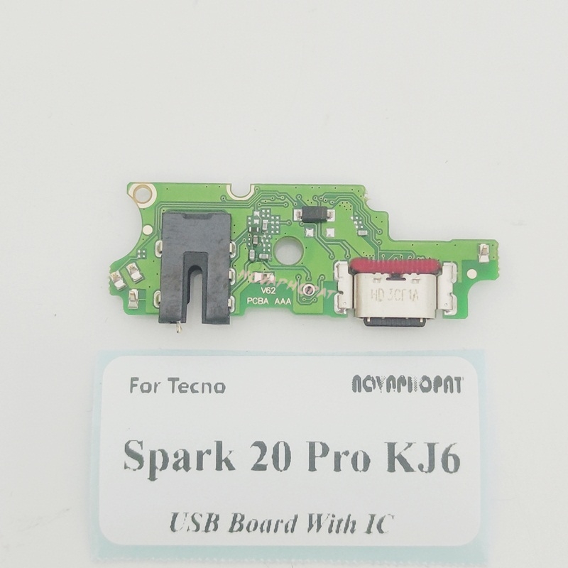For Tecno Spark 20 Pro KJ6 USB Dock Charger Port Plug Headphone Audio ...