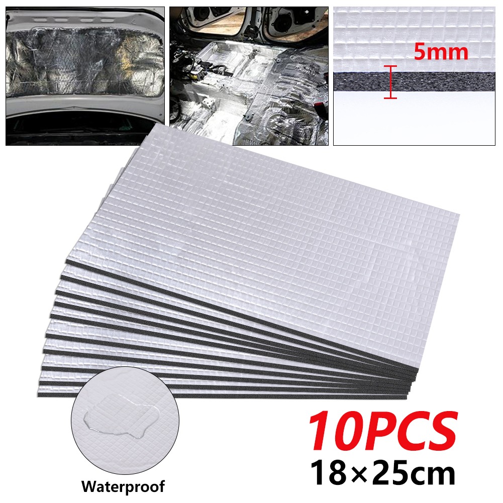 【Expert Recommended】 5/10pcs Car Noise Insulation Mat Sound Deadener ...