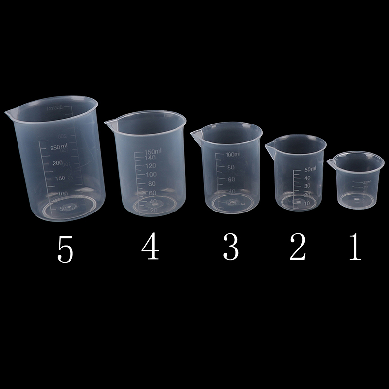 Tools 2Pcs transparent kitchen laboratory plastic volumetric beaker ...