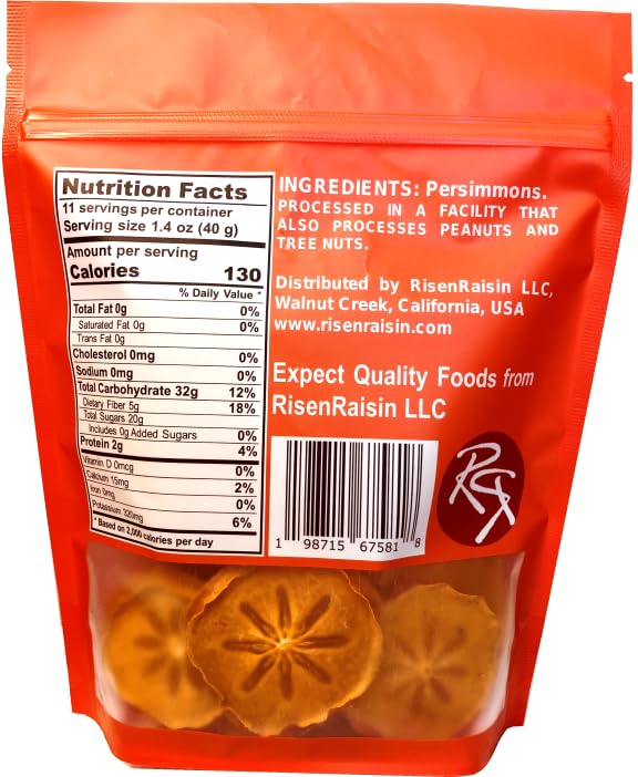Dried Persimmons | 16 oz (1 LB) 454 g | No Sugar Added | Premium ...