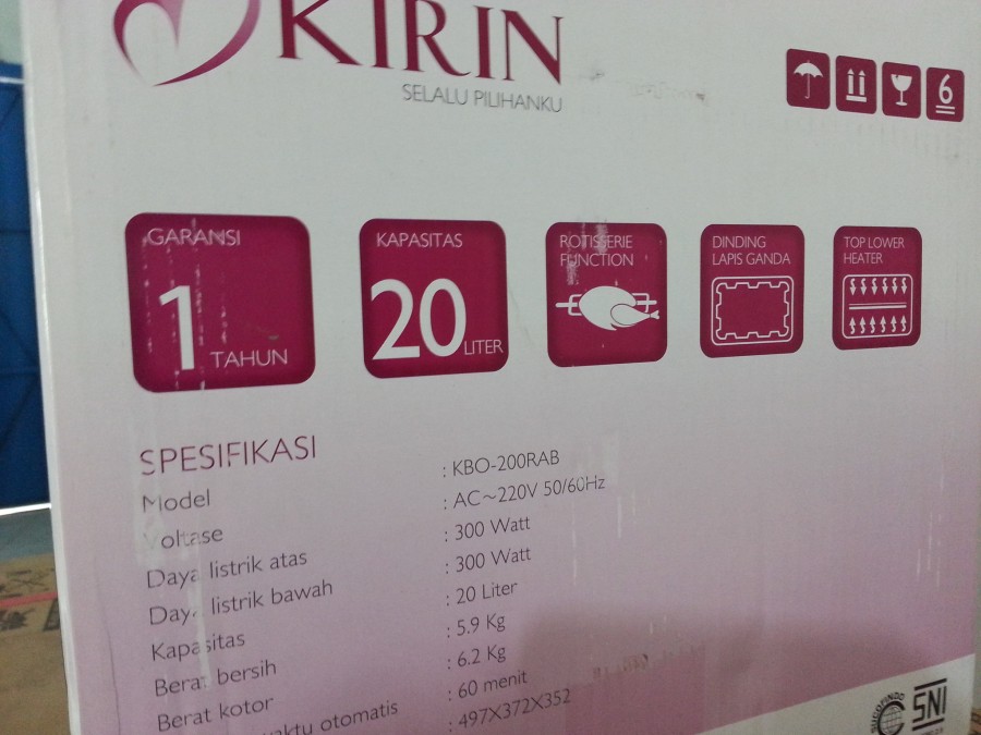 OVEN / Open LISTRIK Kirin KBO-200RAB Besar 20L Hemat Listrik | Lazada ...