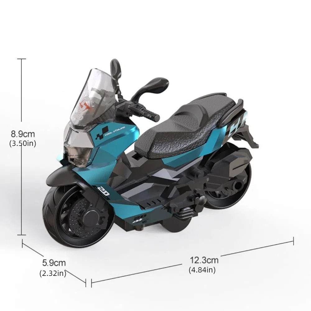 Creative Miniature Alloy Motorcycle Model Inertia Diecast Simulation ...