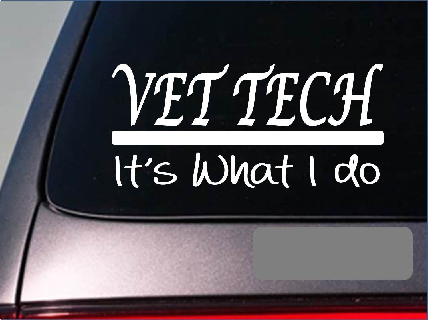 【Hottest Trends】Vet Tech sticker decal dog cat vet clinic training ...