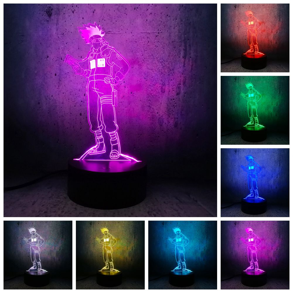 【PrimePicks123】3D LED Lamp Naruto Hatake Kakashi Stand reading book ...