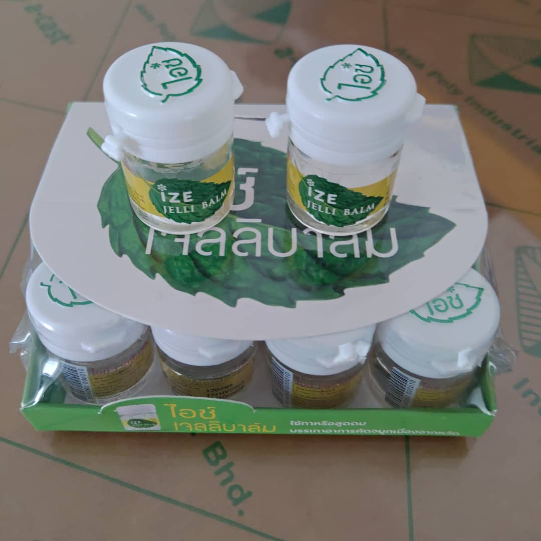 Original Ize Jelli Balm Thai Nasal Inhaler Oil Ize Mint Scent Ize Jelli ...