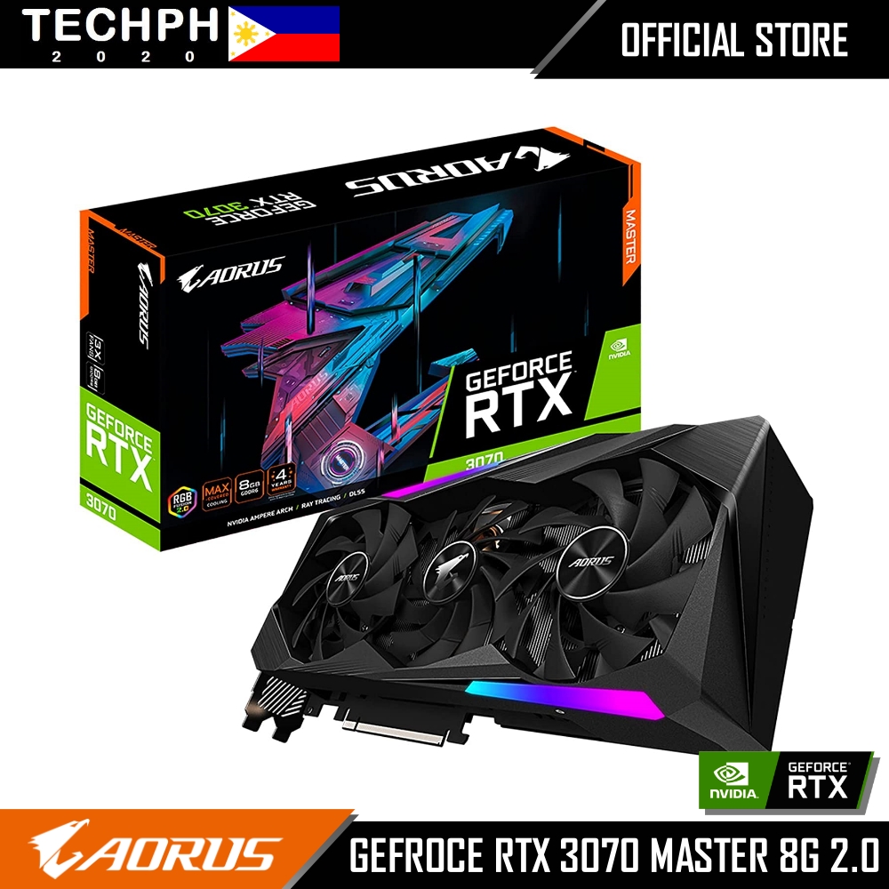 GIGABYTE AORUS GeForce RTX 3070 MASTER 8GB GDDR6 PCI Express 4.0 ATX ...