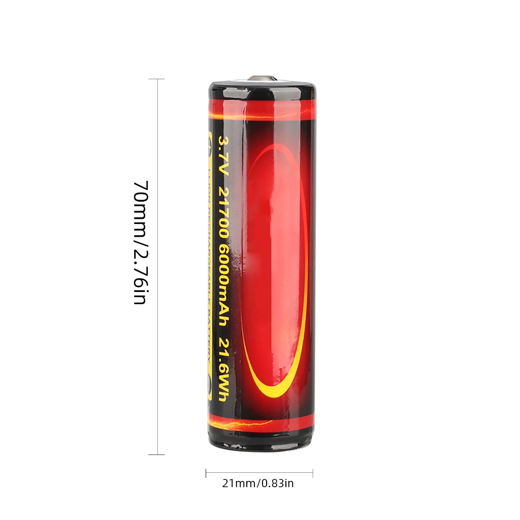 21700 Battery 3.7V 6000mAh Rechargeable Lithium Battery Use for ...