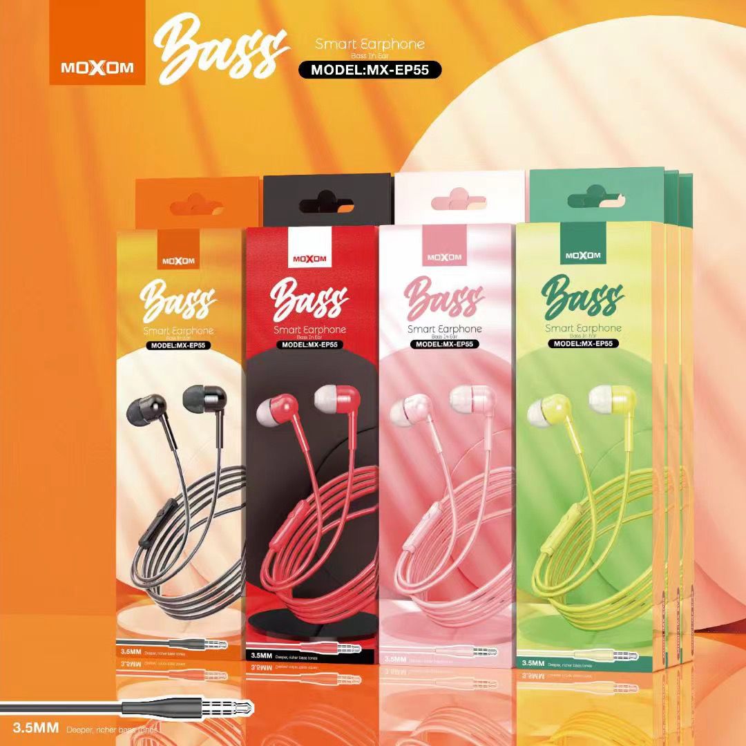 Moxom MX-EP55 Original Smart Earphones Music Bass Earphone With mic 3 ...