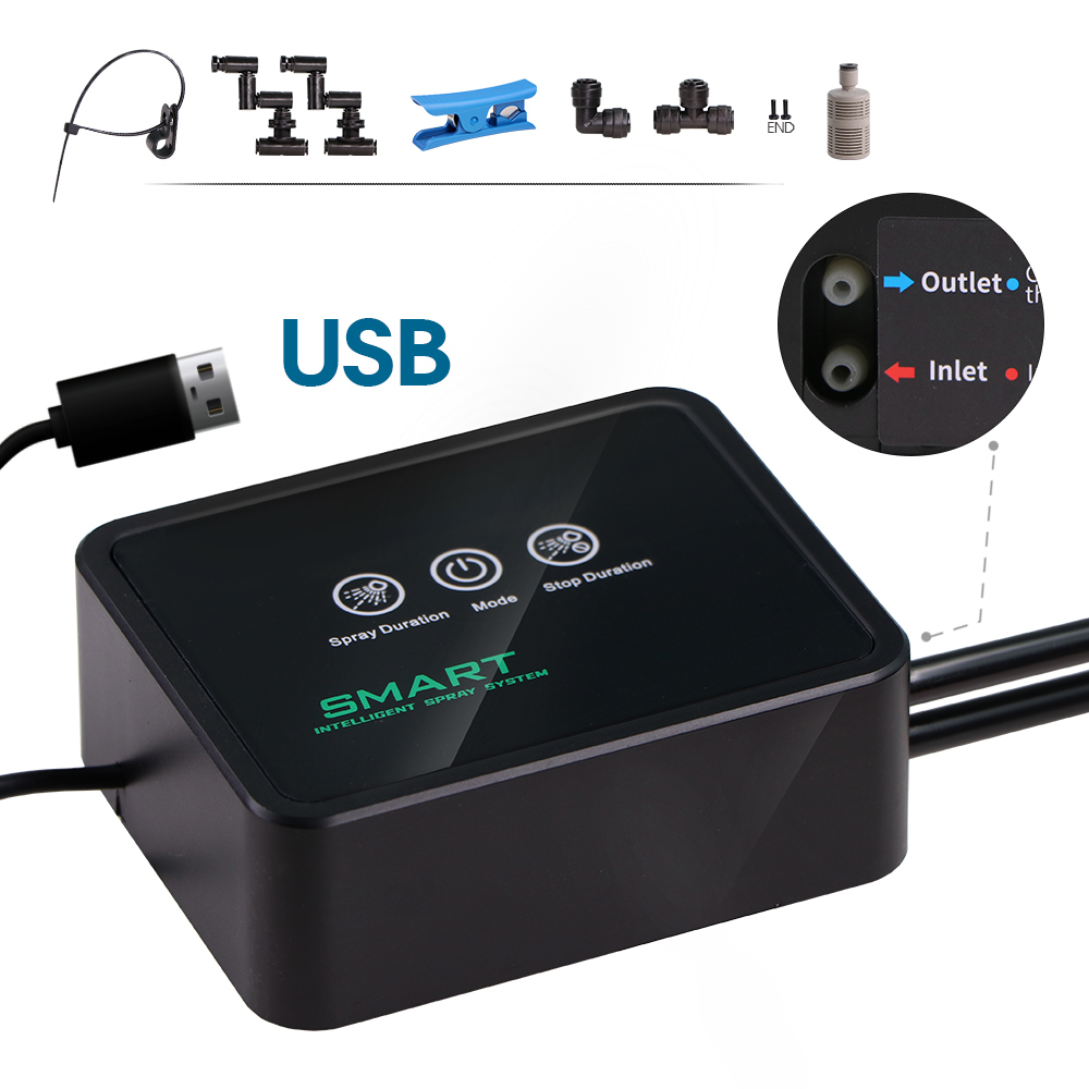 Usb Power Supply Automatic Timing Spray System For Indoor Garden ...