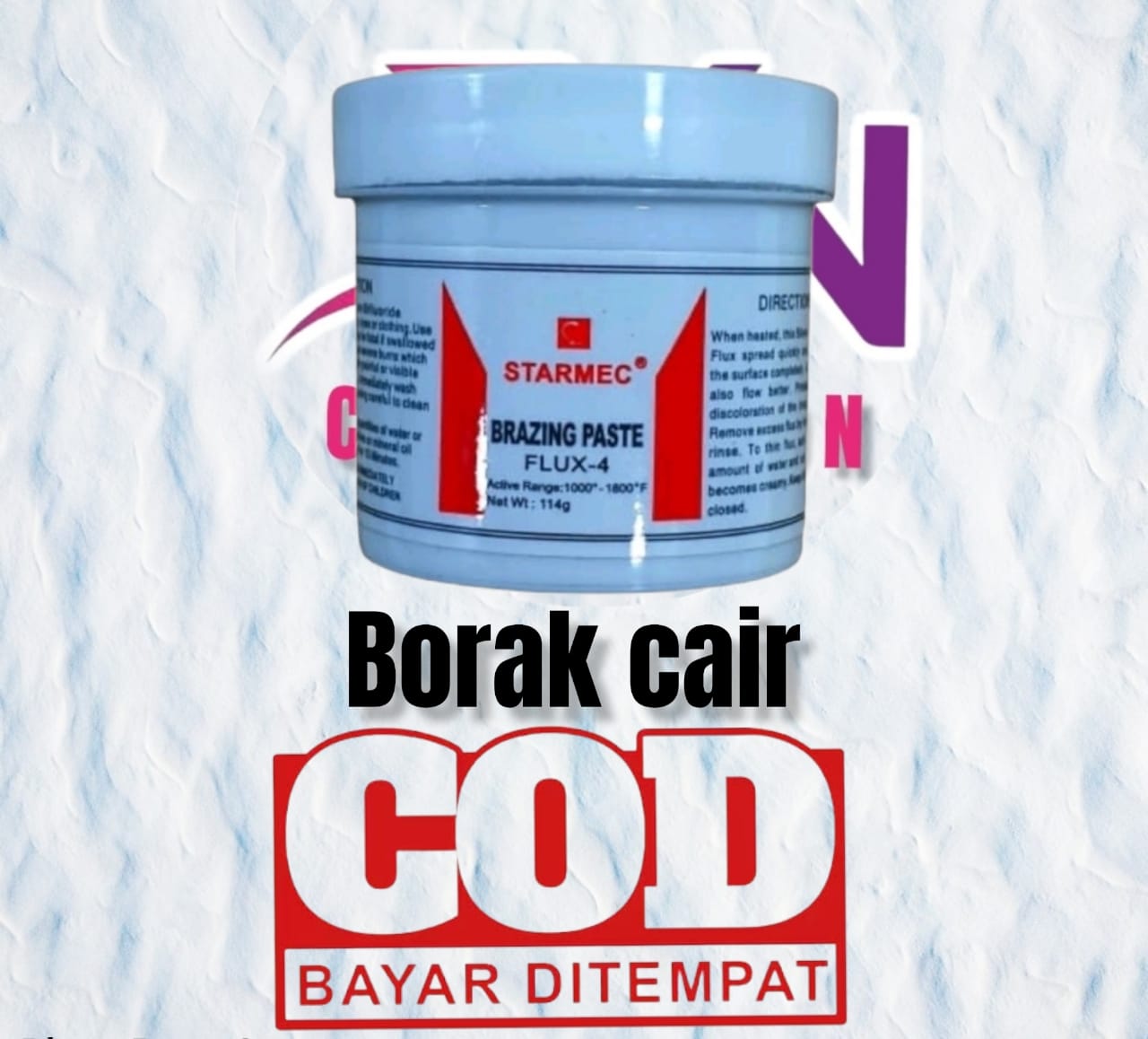 BRAZING PASTE FLUK LAS TEMBAGA DAN KUNINGAN FLUX BORAK LAS CAIR ...