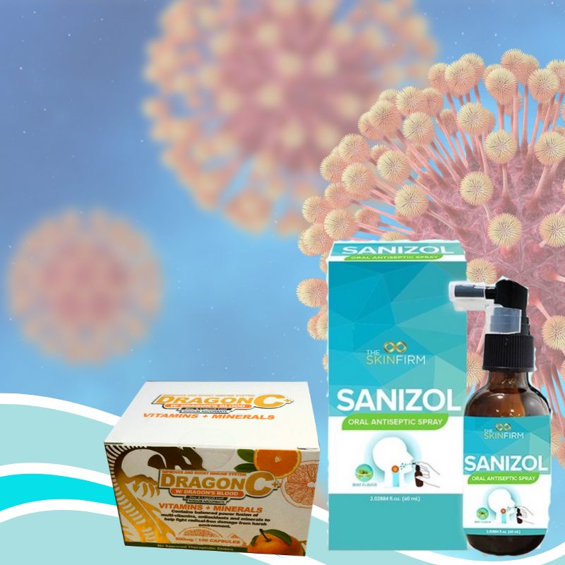 "Prevention and Protection" 1 Bottle Natural Mint Flavor Sanizol Oral ...