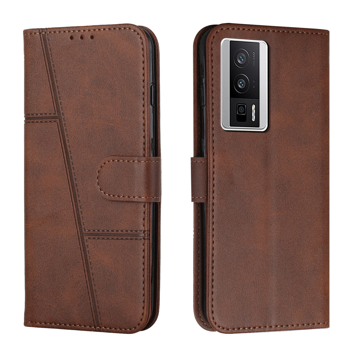 lthmy for Xiaomi Poco F6 Pro Phone Case Skin Feeling PU Leather Case ...