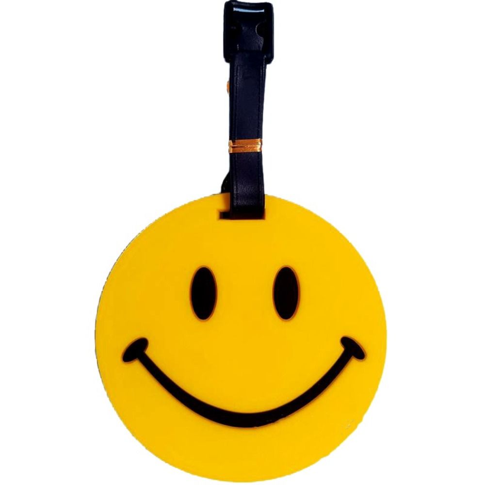 DINAH Flower Travel Luggage Tag Smiling Face Handbag Label Boarding ...