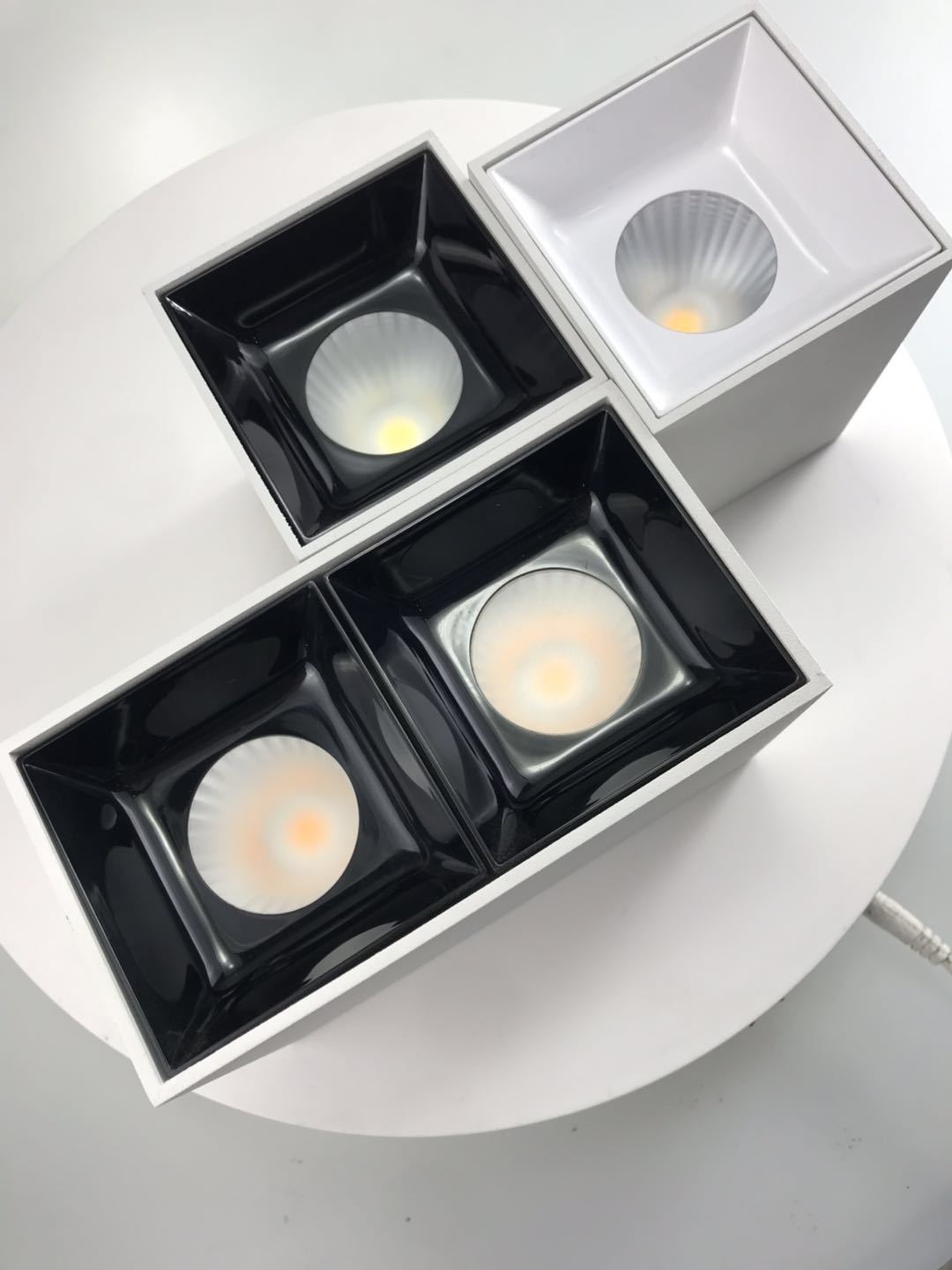 COB Square Bucket Surface Mounted Ceiling Line Light Spotlight led ...