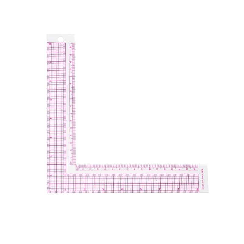 Sewing Measure Rulers 90-Degree L Shape Square Ruler Metric and ...