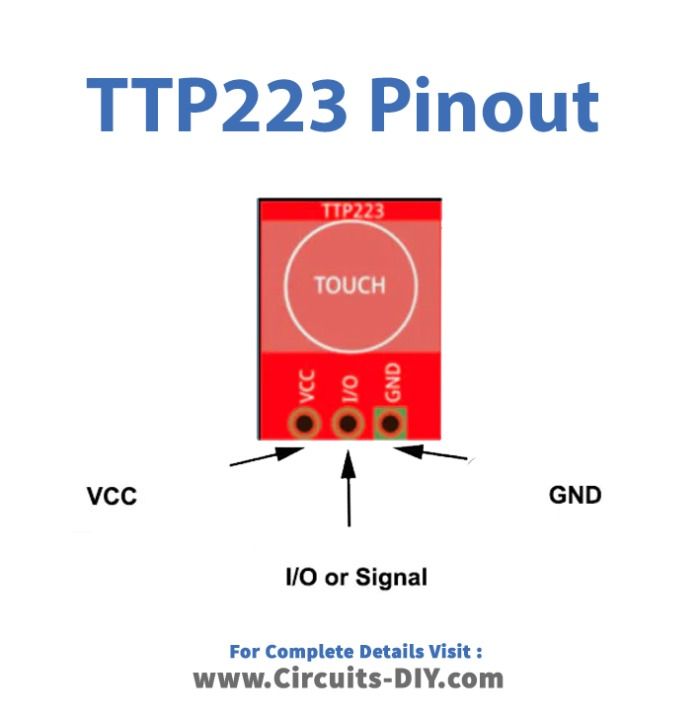 Ttp223 Touch Sensor Module Touch Sensor For Homemade Projects | Daraz.pk