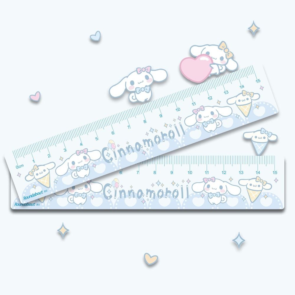 Cartoon Melody Kuromi Cinnamoroll 15cm Drafting Straight Ruler DIY ...