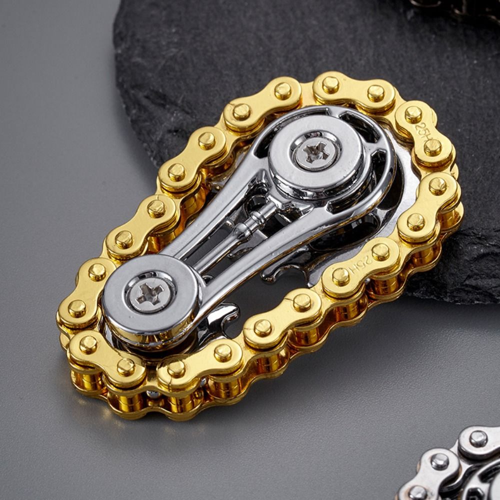 Focus ADHD Tool Chains Gear Fingertip Gyro Mechanical Gyroscope ...