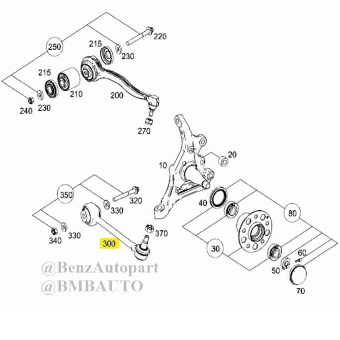 BENZ ปีกนกล่าง(เหล็ก) (คู่ ซ้าย+ขวา) W204 W207 R172 เบอร์ 204 330 67 11 ...