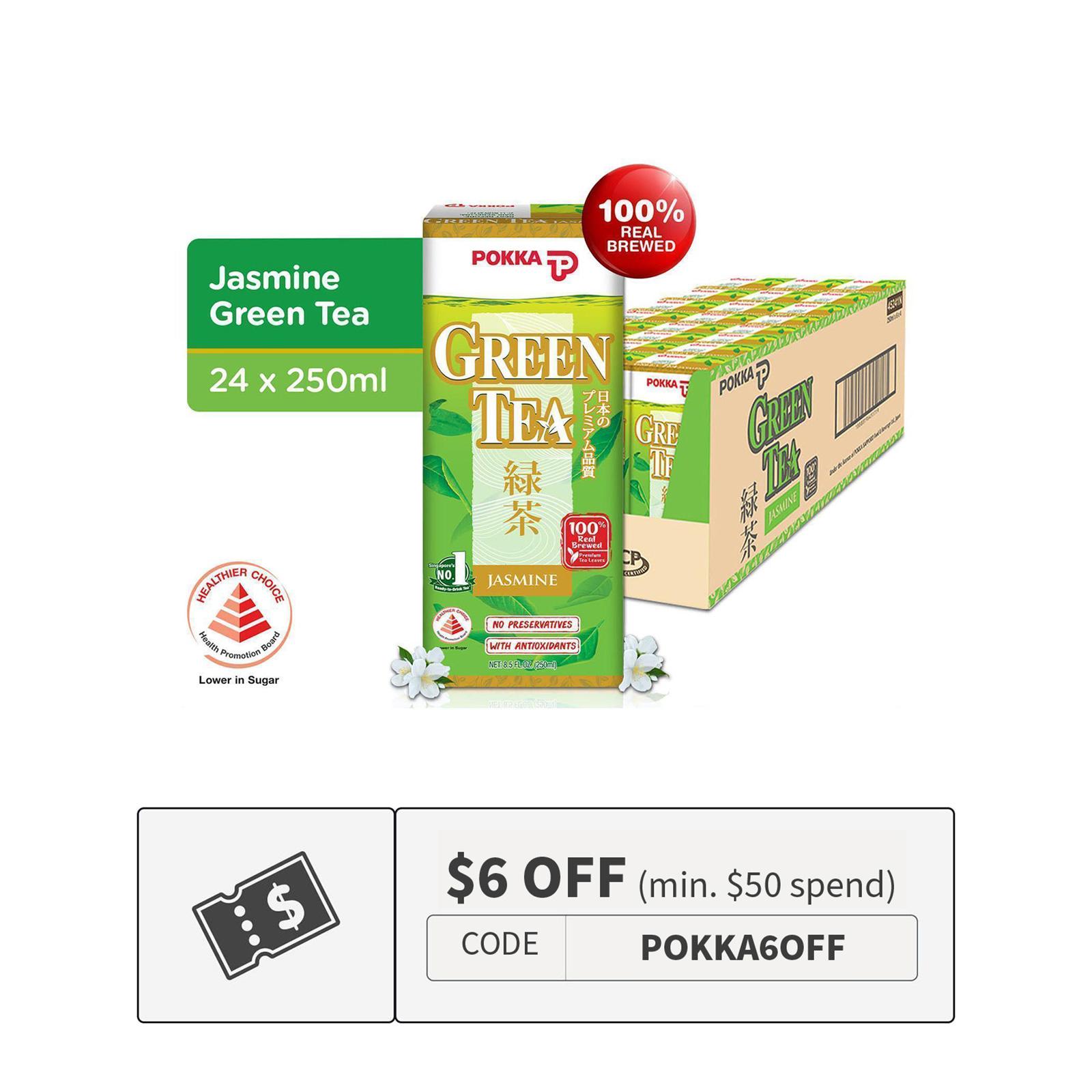 Pokka Jasmine Green Tea (24 X 250ML) - Case | Lazada Singapore