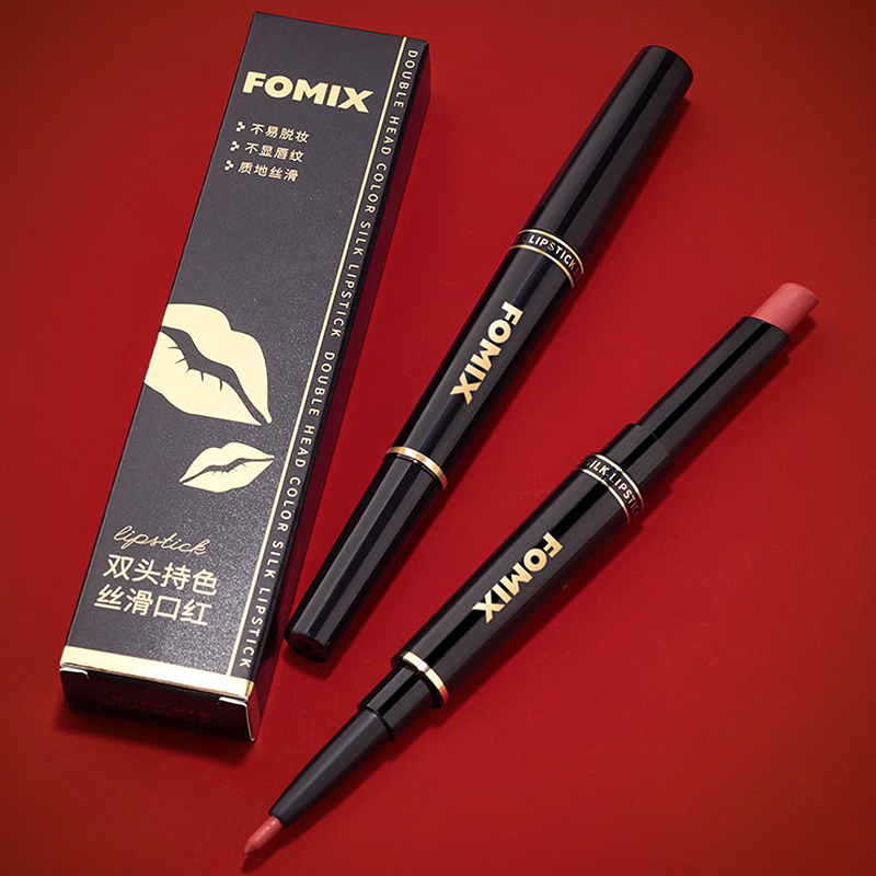 Double-headed colored silk lipstick matte foggy face not easy to wear ...